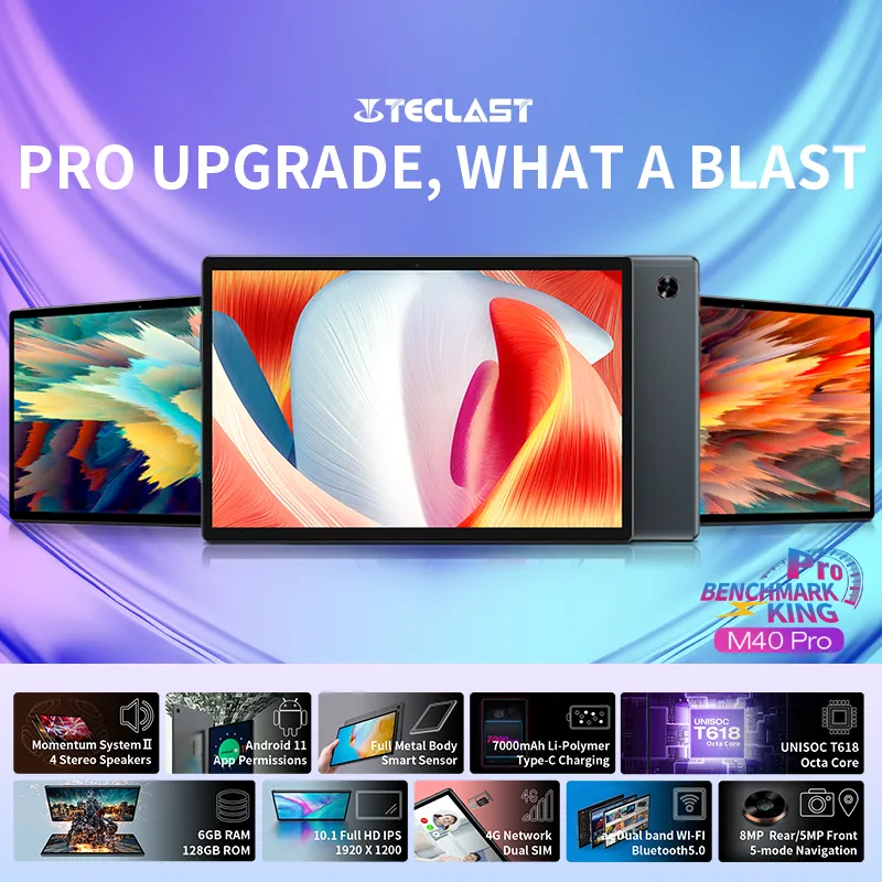 6/128GBTeclast M40Pro 10.1นิ้ว เเท๊ปเล็ต tablet Android 11 แท็บเล็ตของแท้ T618 CPU รองรับ4G ใส่ ...