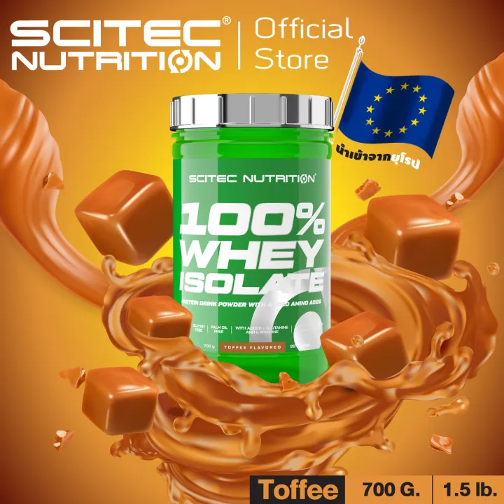 SCITEC NUTRITION Whey Protein Isolate Toffee (เวย์โปรตีน ไอโซเลต-รส ...