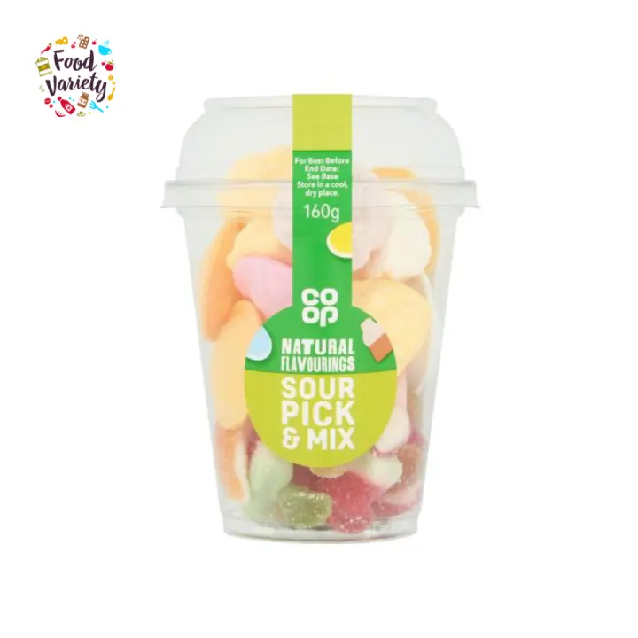 [Best Before 30-Jun-2023] Co Op Natural Flavored Jelly Sour Pick and Mix 160g. โค ออฟ เยลลี่รส ...