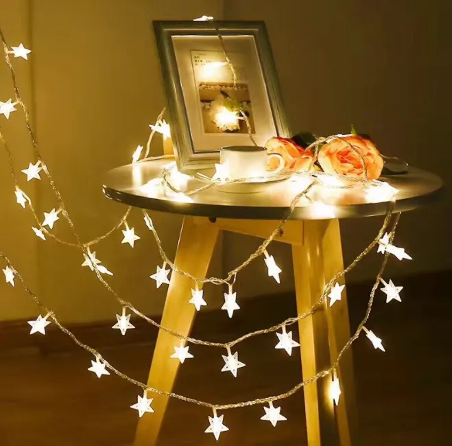 Star String Lights Battery ,10/20/40 LED Twinkle Little Star Light ...