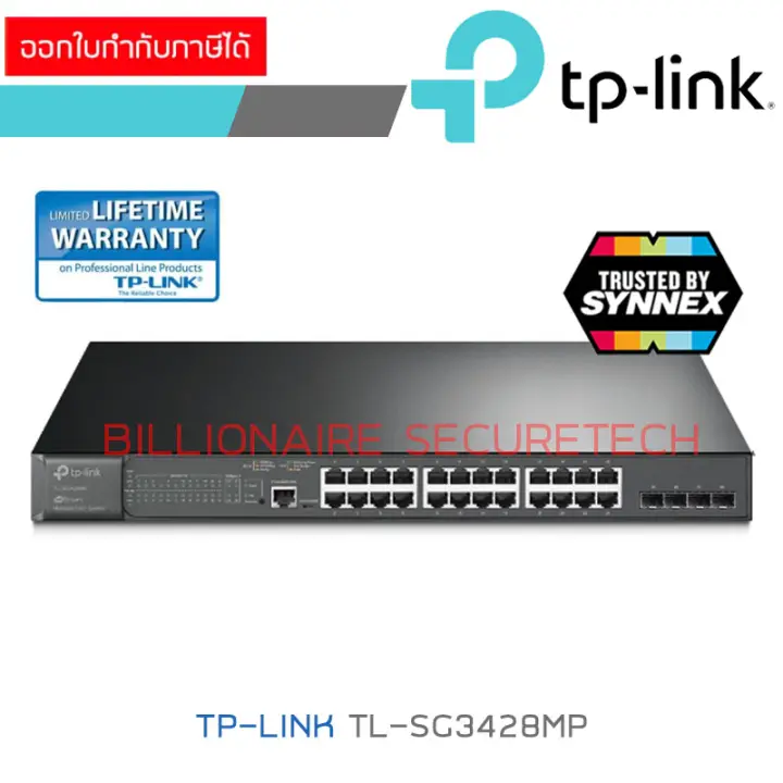 TP-LINK TL-SG3428MP JetStream 28-Port Gigabit L2 Managed Switch with 24-Port PoE+ BY BILLIONAIRE ...