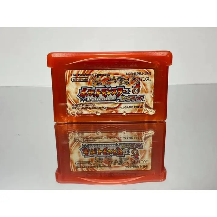 ตลับแท้ GAME BOY ADVANCE Pocket monsters FireRed Pokemon FireRed ...