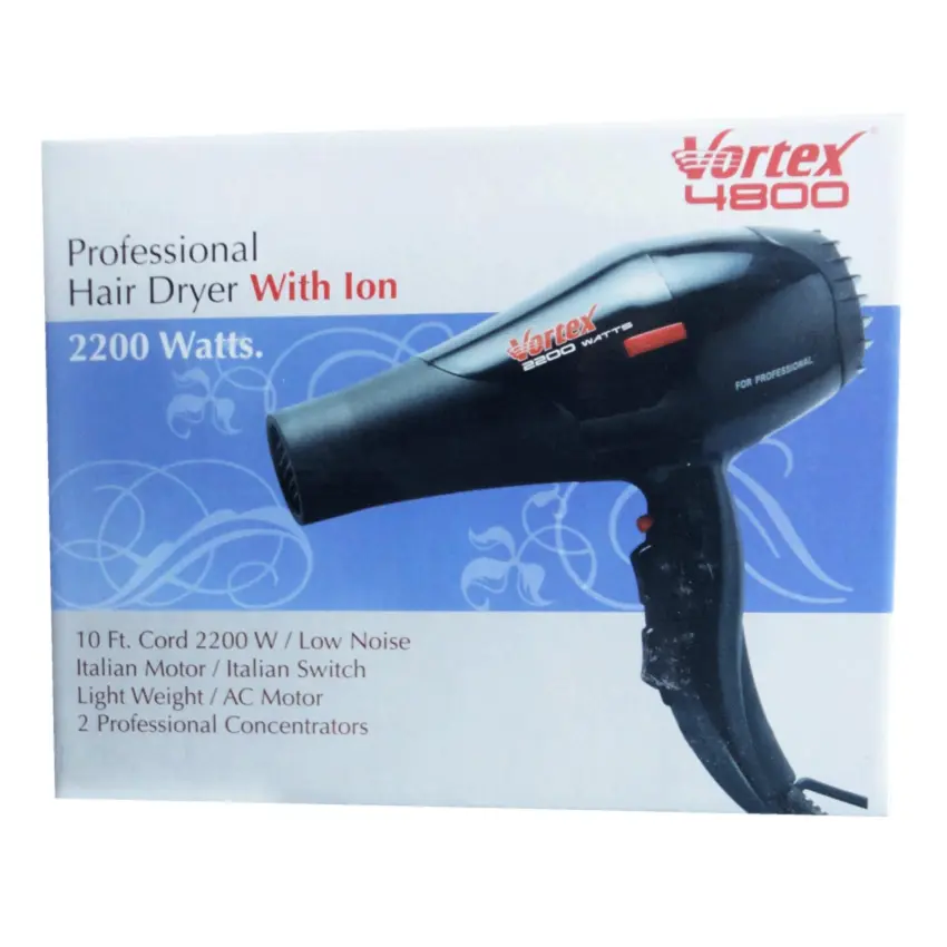 Vortex Professional Hair Dryer ไดร์เป่าผม รุ่น 4800 ดำ | Thisshop