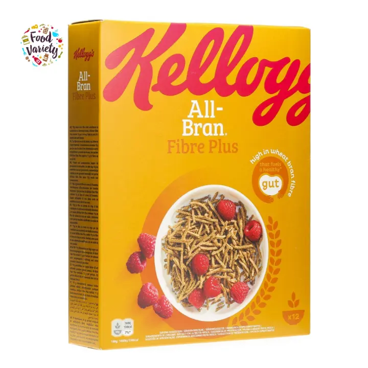 Kellogg's All-Bran Fibre Plus Breakfast Cereals 500g แคลล็อกส์ ออลแบรน ...