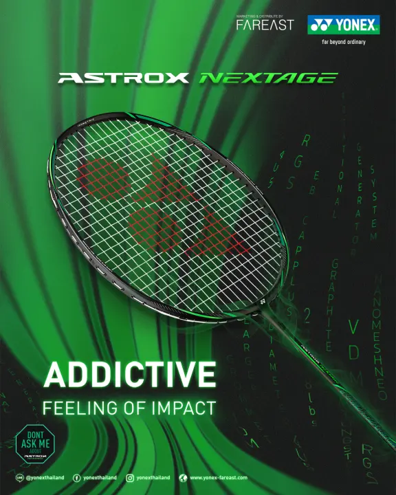 ไม้แบดมินตัน Yonex : ASTROX-NEXTAGE *แถมเอ็น Yonex+กริป+ซอง+ใบรับประกัน ...