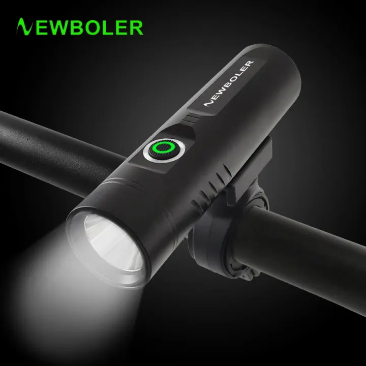 NEWBOLER 2400 Lumen Flashlight For Bicycle USB LED Bike Lights Aluminum Torch MTB Front Lamp ...