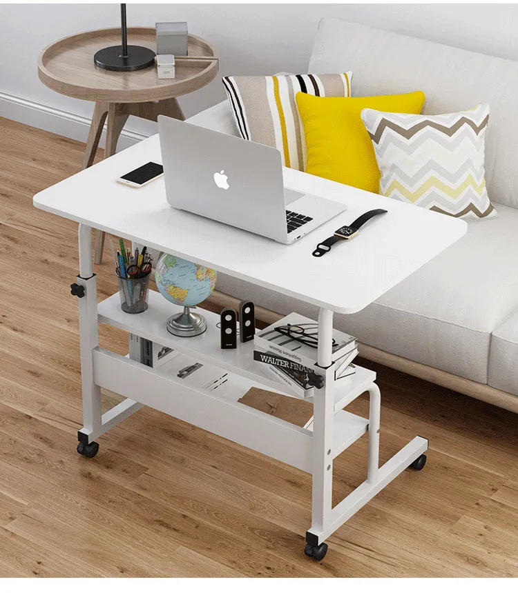 KUMALL โต๊ะทำงาน โต๊ะ โต๊ะคอมพิวเตอร์ ปรับระดับได้ ยาว60cm กว้าง40cm ...