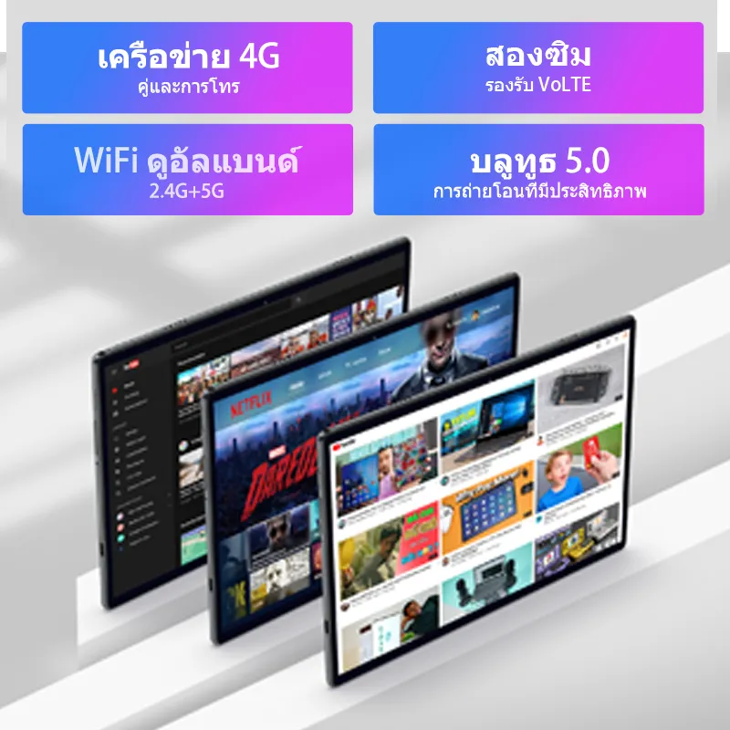 6/128GBTeclast M40Pro 10.1นิ้ว เเท๊ปเล็ต tablet Android 11 แท็บเล็ตของแท้ T618 CPU รองรับ4G ใส่ ...