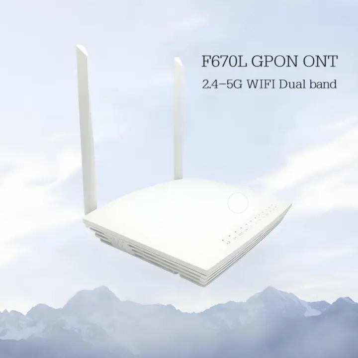 New Gpon ONU Ont F670L 1ge+3fe 5g 2.4g Dual Band Onu Wifi Router Zte ...