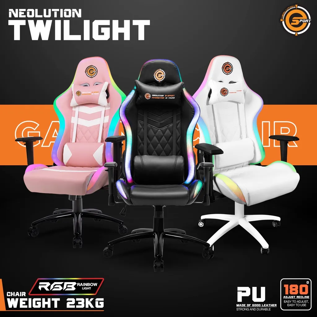 เก้าอี้เกมมิ่ง Gaming Chair Neolution E-Sport Twilight สีดำ | Thisshop
