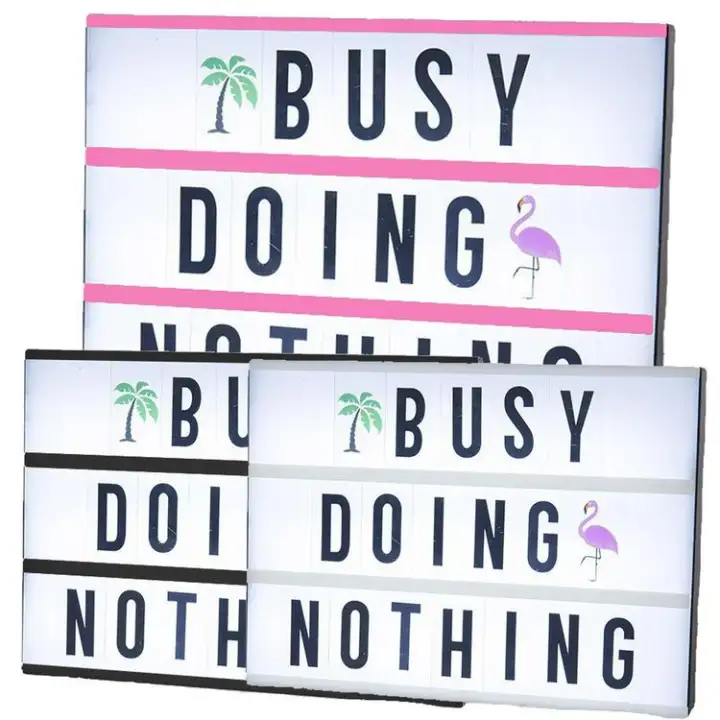 Light Box Letters LED Home Decor Lightbox with 96 Letters and ...