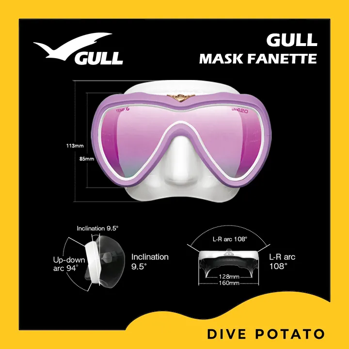 Gull Diving Mask VADER FANETTE New Color 2022 | Lazada.co.th