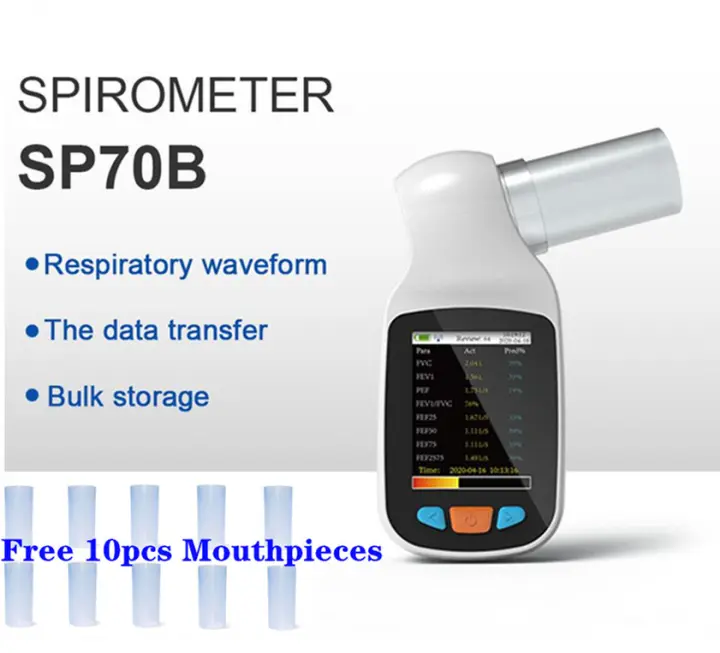 COMTEC SP70B Bluetooth Digital Spirometer Lung Function Breathing ...