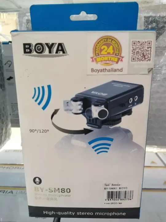 Boya BY-SM80 Stereo X/Y Condenser Microphoneไมค์ติดกล้อง สินค้ามีพร้อมส่ง | Lazada.co.th