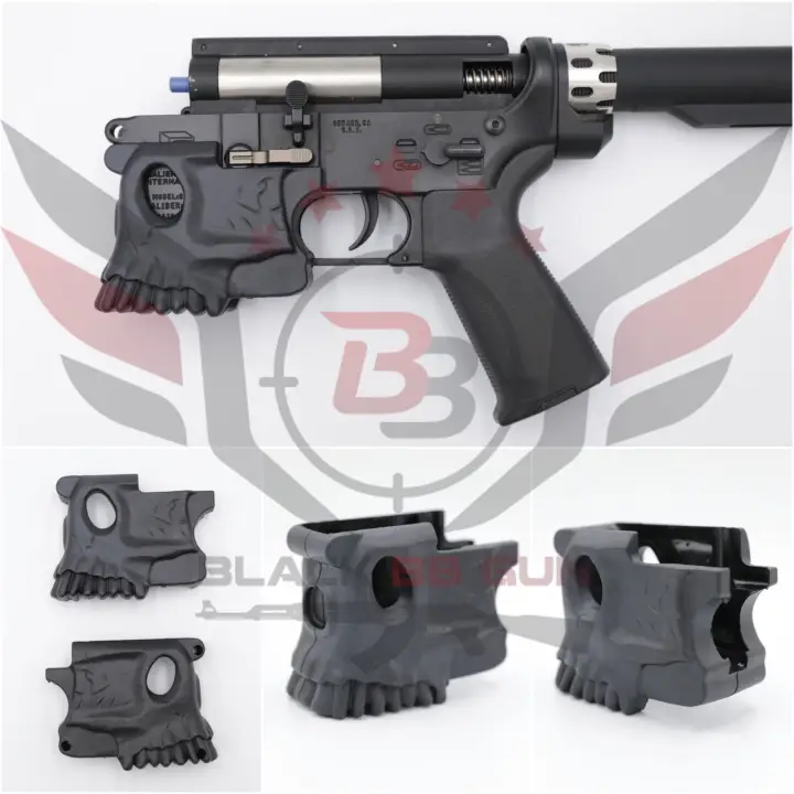 M4 Mag-Well Skull (บ่อแม็กทรงหัวกระโหลก) (M4 Mag-Well) สำหรับปืนตระกูล ...