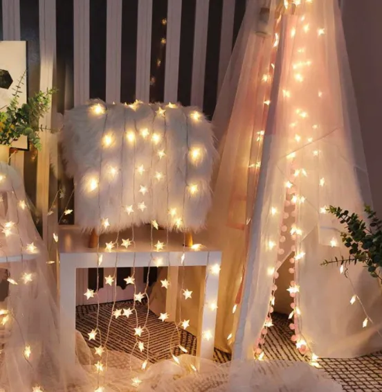 Star String Lights Battery,10/20/40 LED Twinkle Little Star Light ...