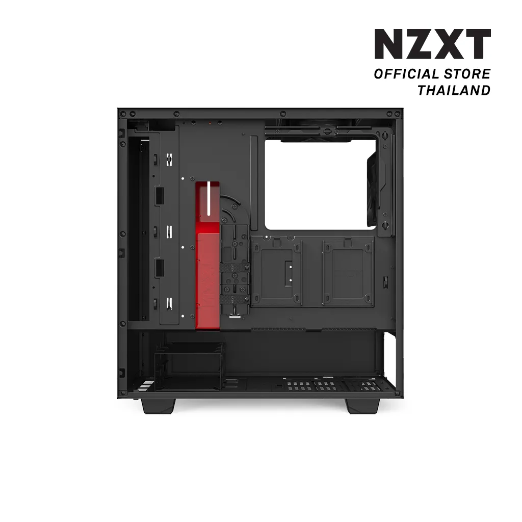 NZXT Case H510 Tempered Glass - RED สีแดง | Thisshop